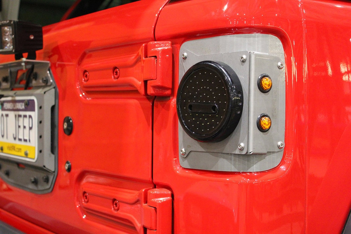 Jeep JL Round Tail Light Conversion Kit for Wrangler JL w/o Sensors Mo ...