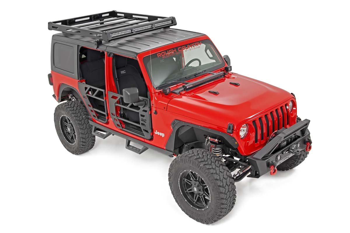 Jeep Roof Rack System w/Black-Series LED Lights 18-20 Wrangler JL Roug ...